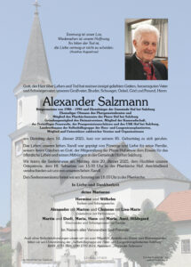 Herr Alexander Salzmann - Schoosleitner Bestattung I Rat und Hilfe im ...